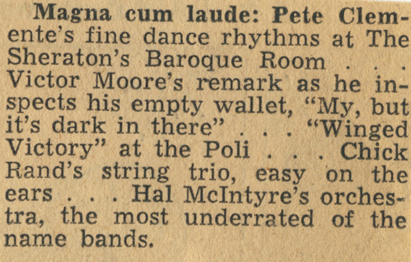 Pete Clemente - Jazz History Database