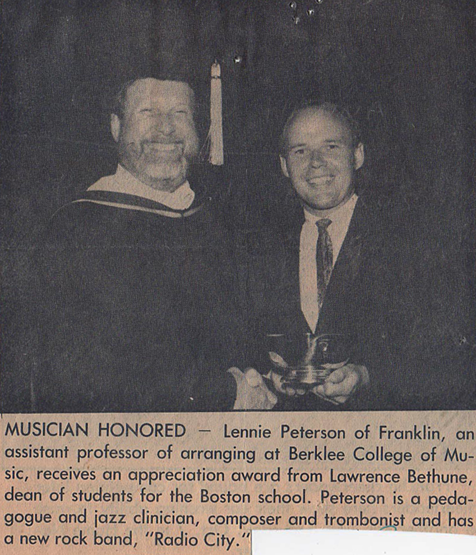 Lennie Peterson - Jazz History Database